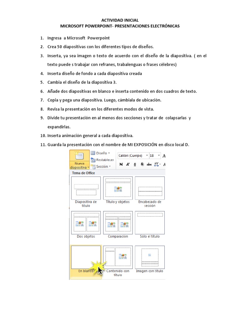 Practicando Con Powerpoint | PDF | Arte