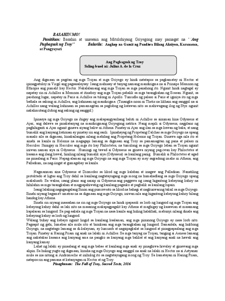 Basahin Mo G10 A.1 | PDF