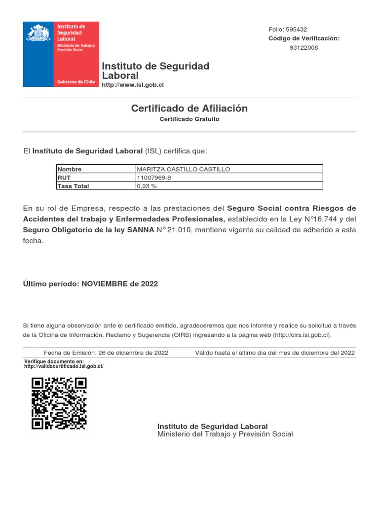 Certificado - Afiliacion - 110079699 | PDF