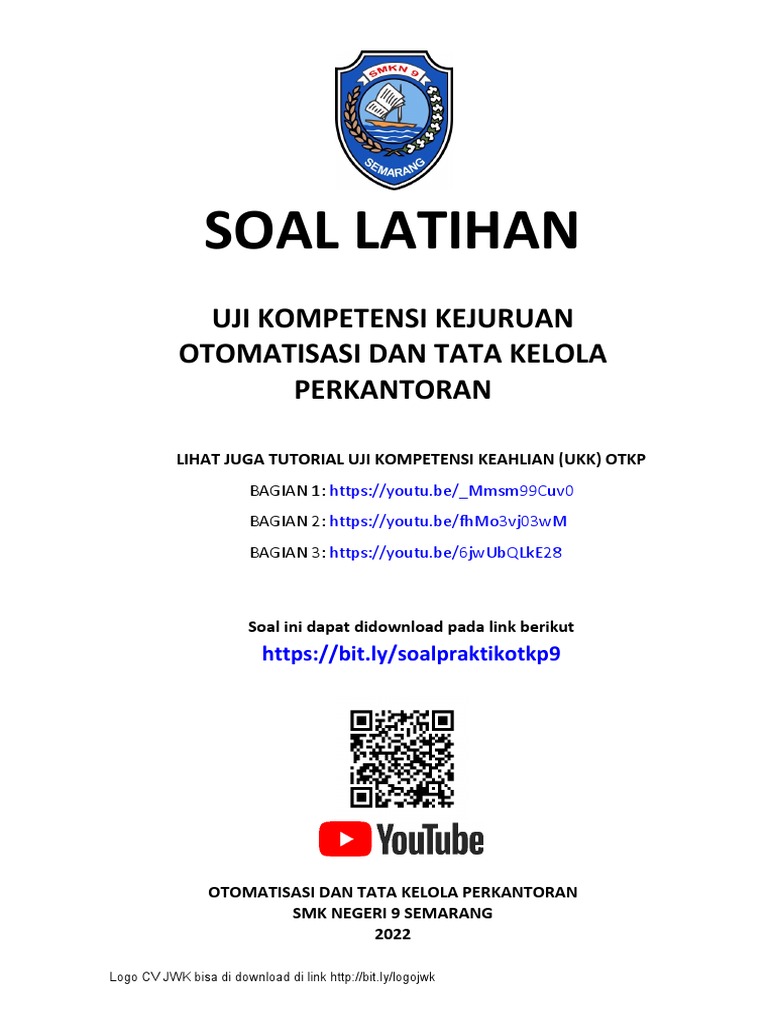 Soal Praktik Uji Kompetensi Kejuruan OTK | PDF