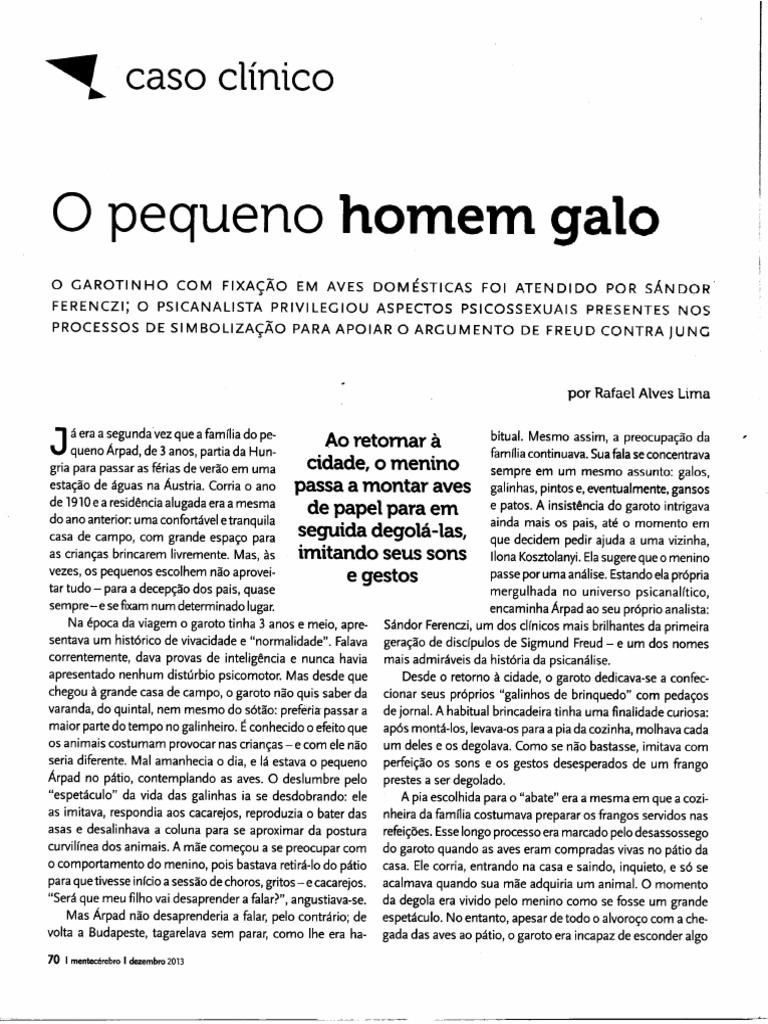 Texto 11 O Pequeno Homem Galo | PDF