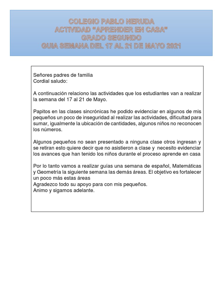 Guia Segundo Grado Pdf Geometría