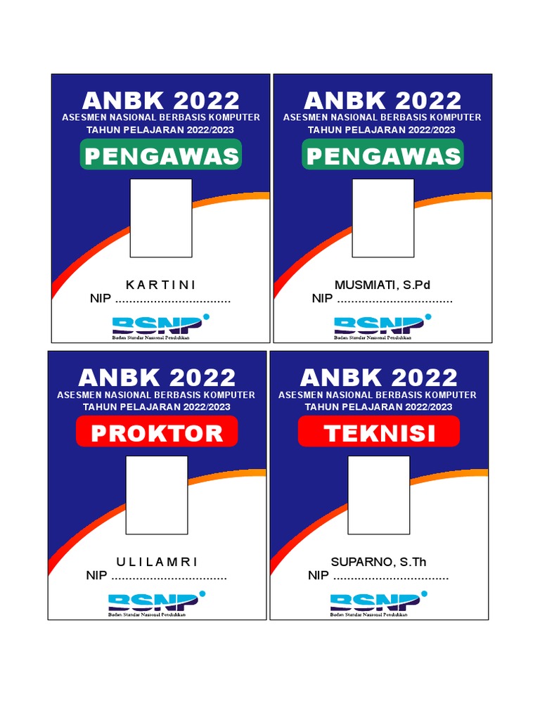 Id Card Anbk 2022 | PDF