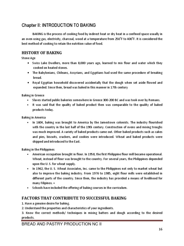 Module No. 2 Introduction To Baking | PDF | Baking | Flour