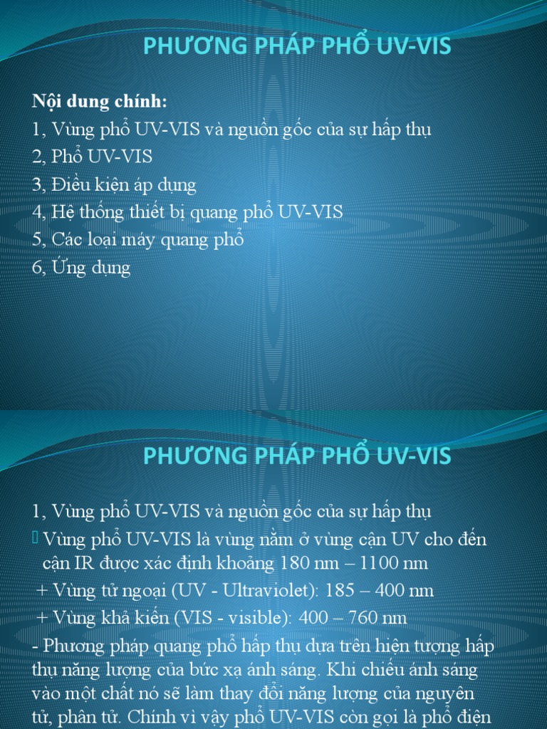 Phương Pháp PH Uv-Vis | PDF