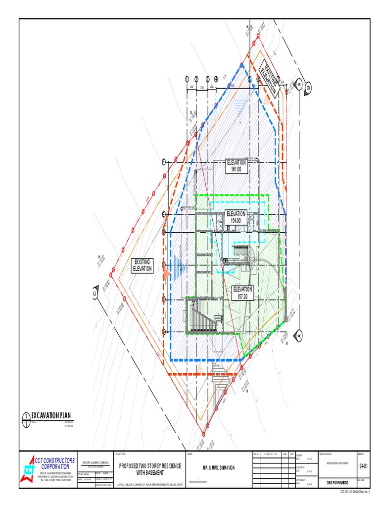EXCAVATION PLAN 1 (Combined) | PDF