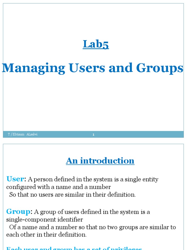 An Introduction to Managing Linux Users and Groups | PDF | Superuser | Sudo