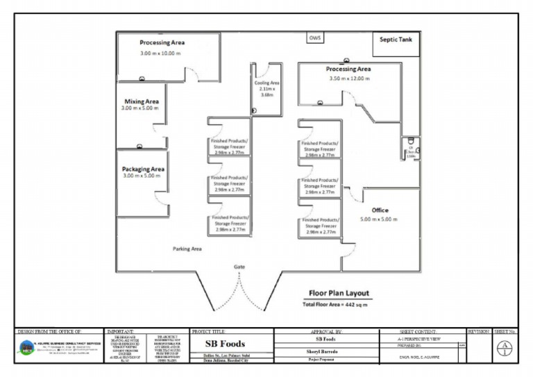 SB Foods Floor Plan Layout Final | PDF