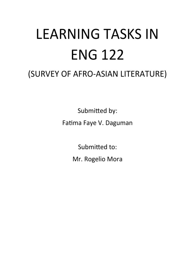 Eng 122 Modules | PDF | Rama | Ramayana