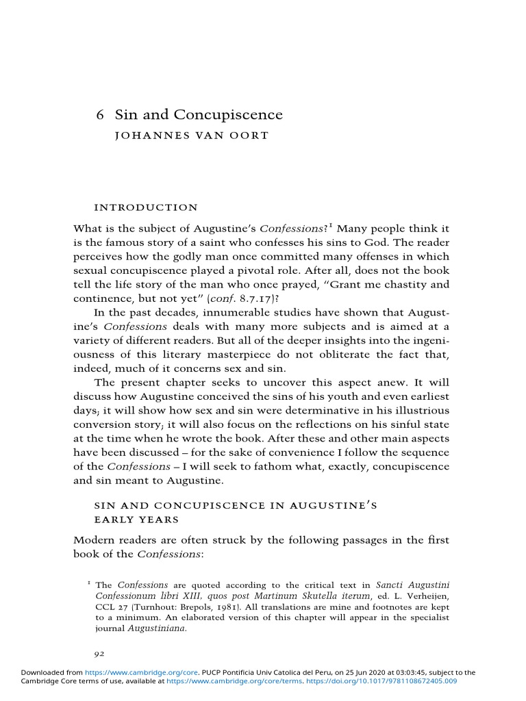 11.3 PP 92 106 Sin and Concupiscence | PDF | Augustine Of Hippo ...