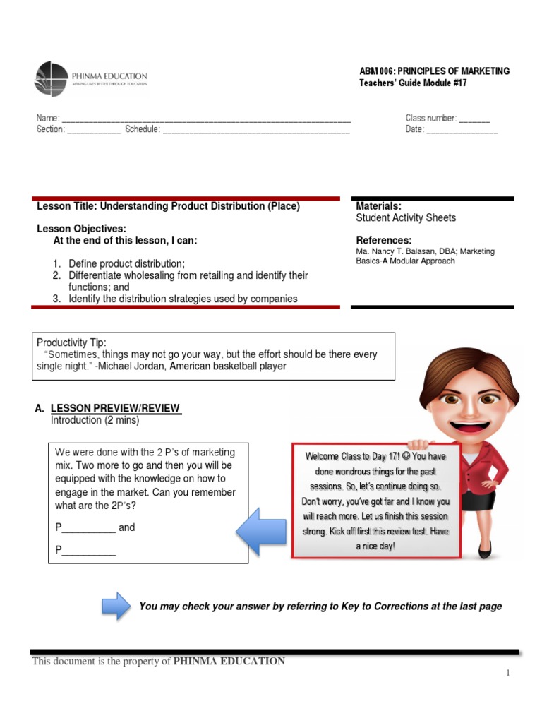 Understanding the Place Component of the Marketing Mix: An Analysis of ...