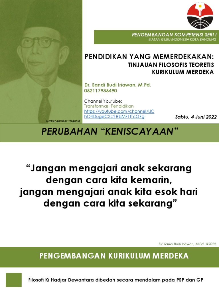 Filosofi Kurikulum Merdeka dalam Pendidikan | PDF