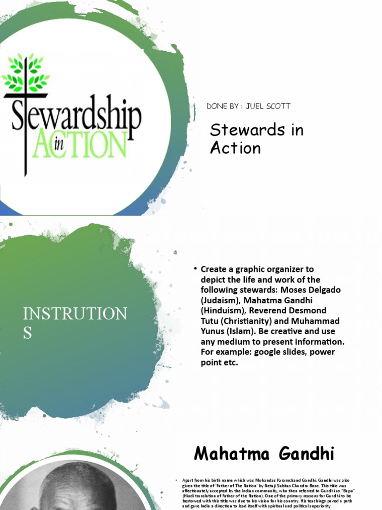 Stewards in Action | PDF | Mahatma Gandhi | Grameen Bank