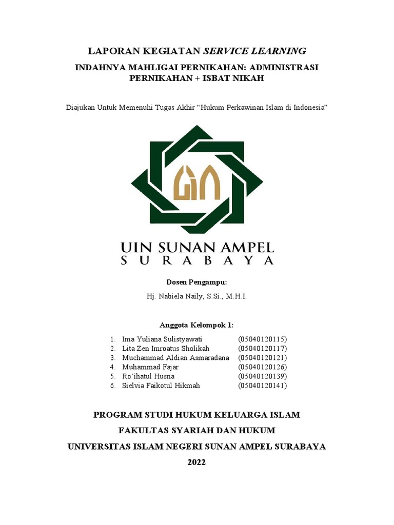 Laporan Kegiatan Service Learning-1 | PDF