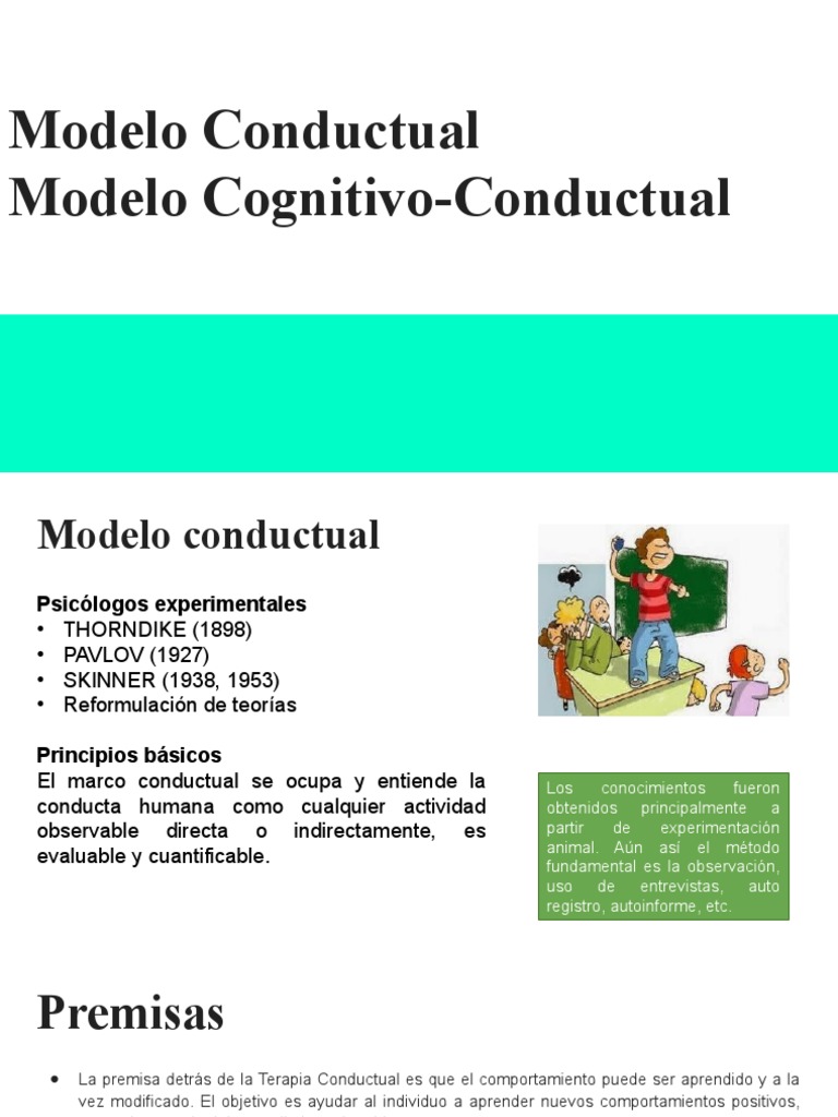 Modelo Conductual Modelo Cognitivo-Conductual | PDF | Terapia de conducta cognitiva | Comportamiento