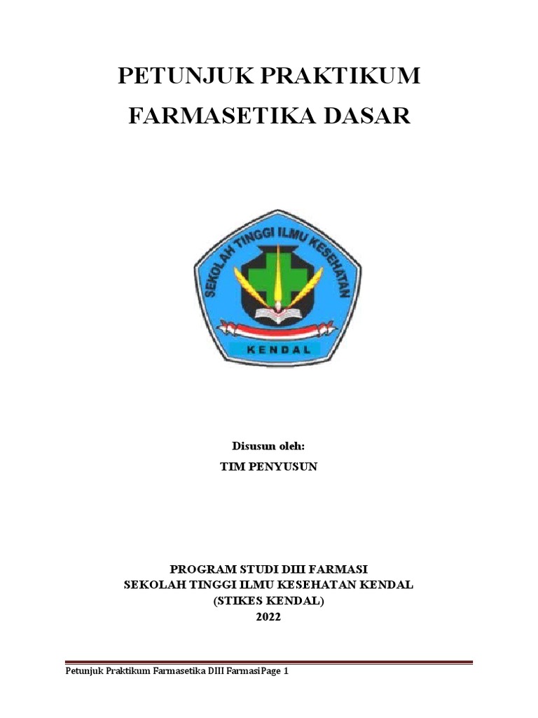 Petunjuk Praktikum Farmasetika Dasar | PDF | Pengembangan Diri ...