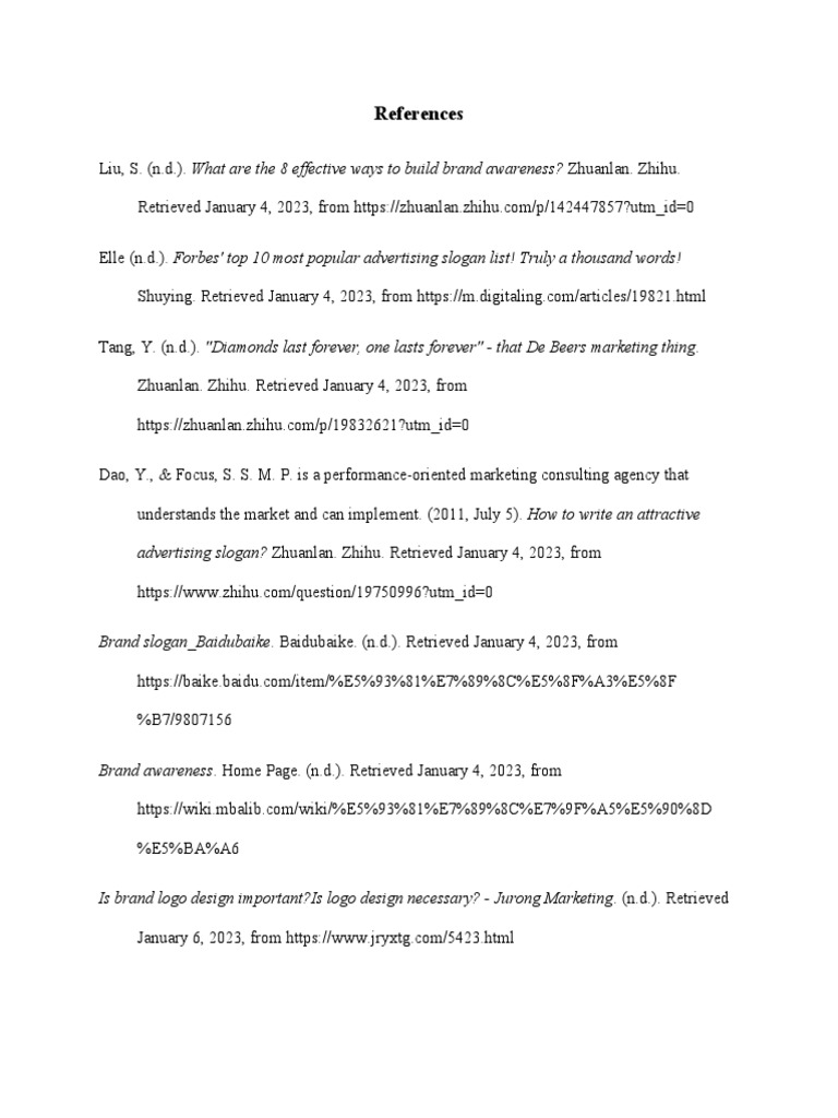 References - How To Increase Brand Awareness | PDF