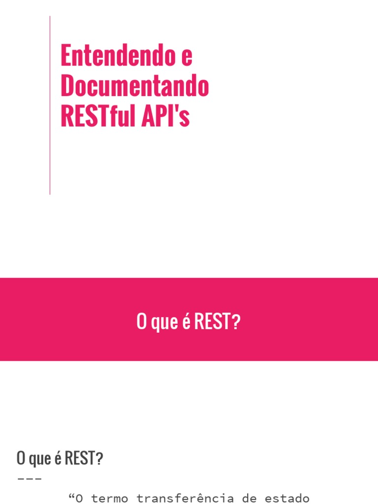 Aula 03 - O Que É REST | PDF | Transferência de estado representacional ...