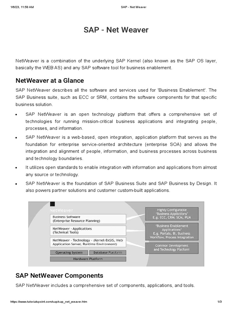 Sap Net Weaver Pdf Service Oriented Architecture Application 0762