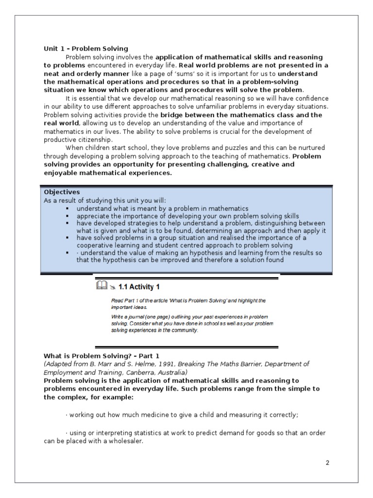 Lessons in Problem Solving | PDF | Mathematics | Brainstorming