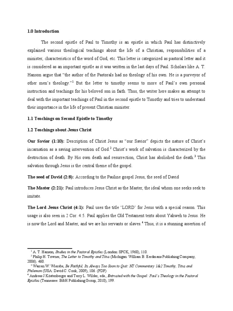 Assignment Paper | PDF | Jesus | Paul The Apostle