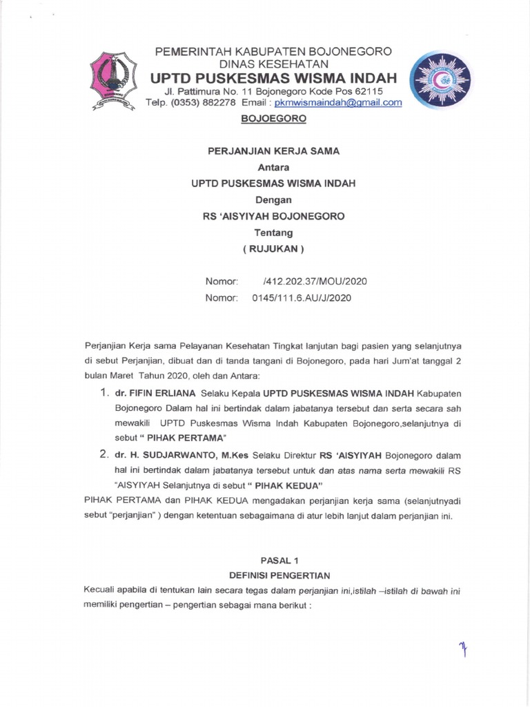 Uptd Puskesmas Indah: Wisma | PDF