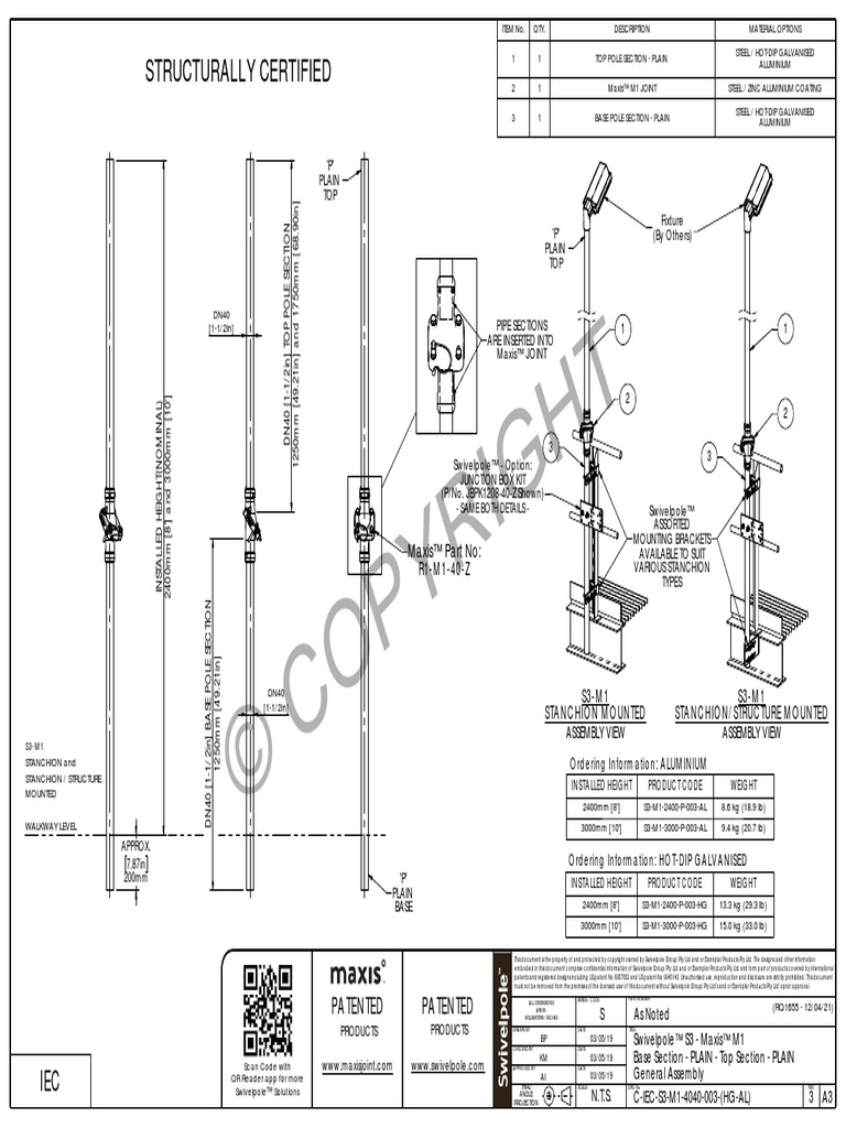 C IEC S3 M1 4040 003 (HG AL) Rev 3 | PDF | Galvanization | Intellectual Works