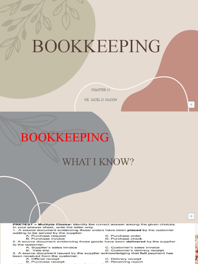 Chapter 11 Bookkeeping Entrep | PDF | Debits And Credits | Bookkeeping