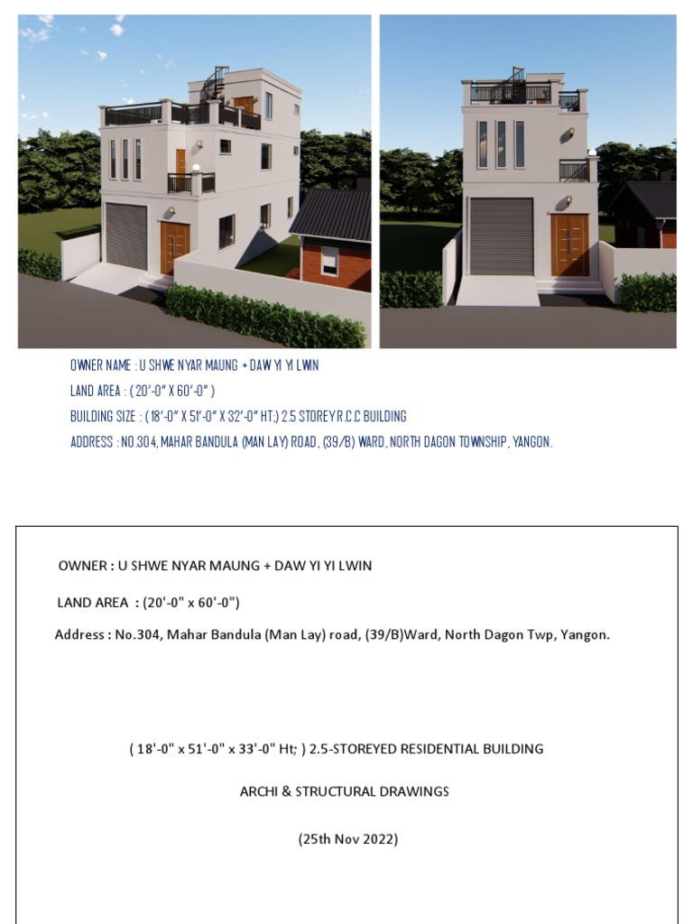 Residential Building Plans | PDF | Foundation (Engineering ...