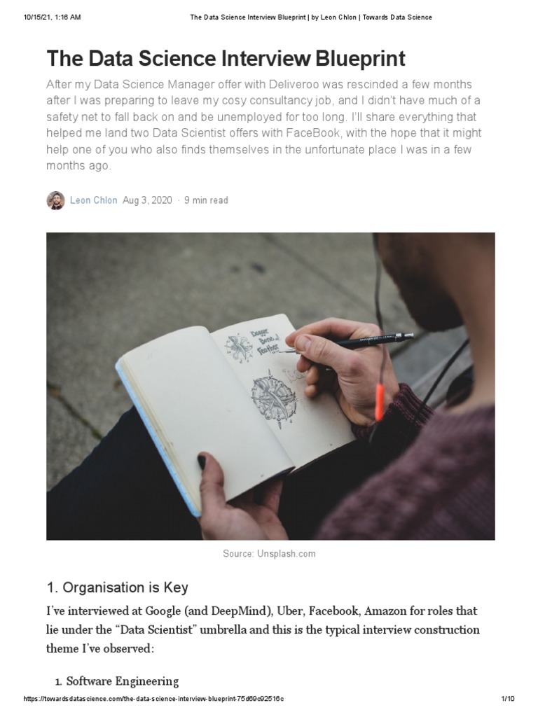 The Data Science Interview Blueprint by Leon Chlon | PDF | Statistics ...