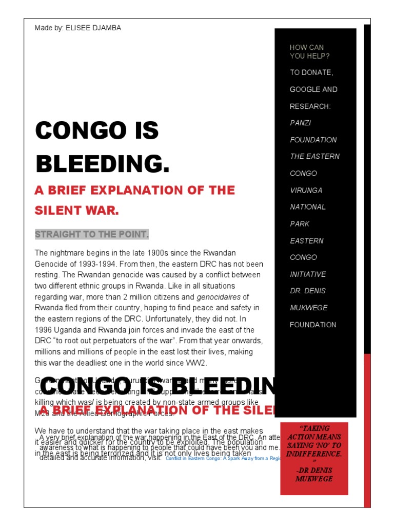Congo Is Bleeding P | PDF | Democratic Republic Of The Congo | Rwanda
