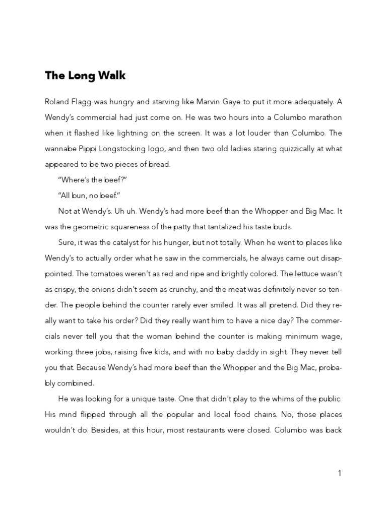 The Long Walk | PDF