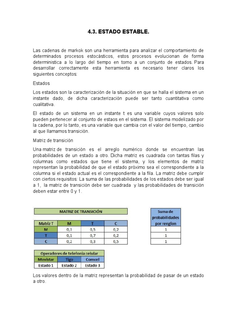 Articulo Del Tema 4.3. Estado Estable | PDF