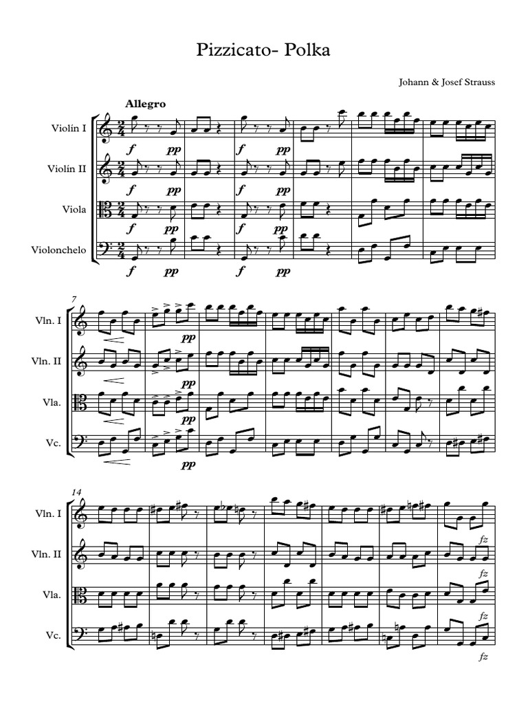 Pizzicato Polka | PDF