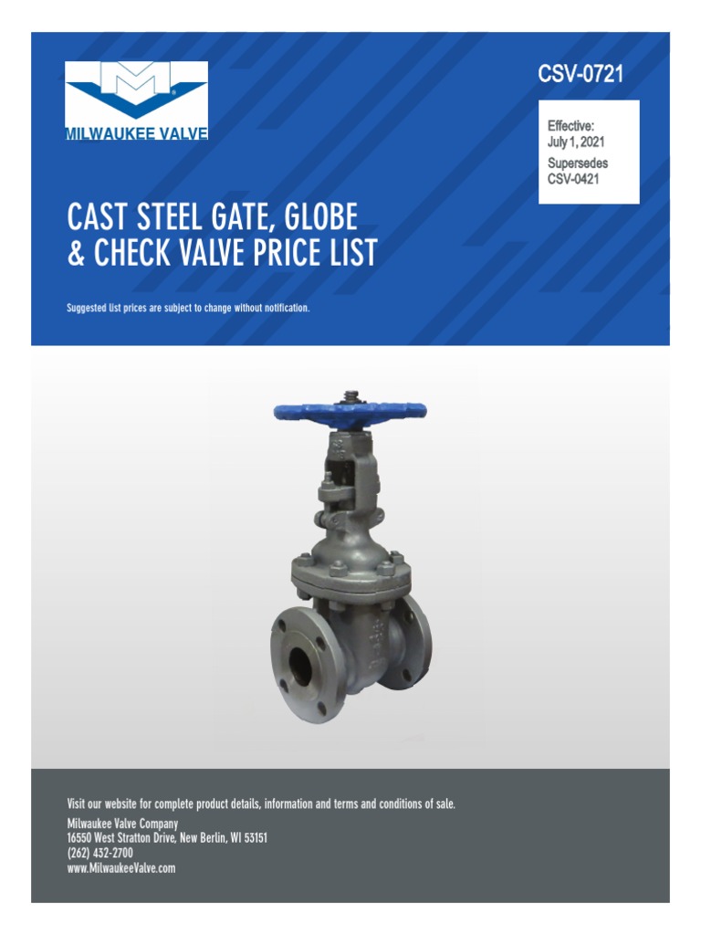 csv-0721 | PDF | Valve | Pipe (Fluid Conveyance)