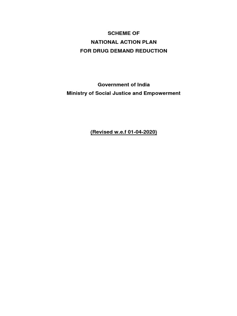 National Action Plan for Drug Demand Reduction | PDF | Substance Abuse ...