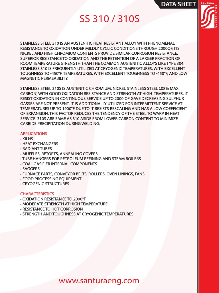 Stainless Steel 310 Refractory Anchors | PDF | Stainless Steel | Steel