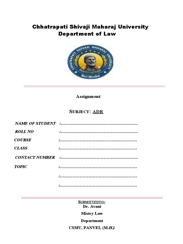 Assignment Format | PDF