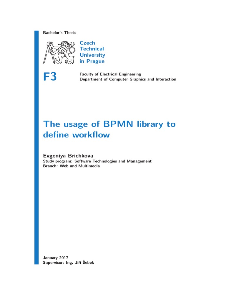 The Usage of BPMN Library To Define Workflow | PDF