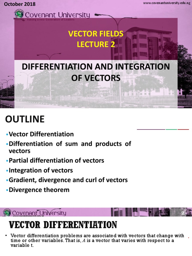 Vector Field Note 2 Pdf Derivative Acceleration