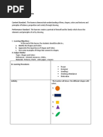 Detailed Lesson Plan Primary Colors Semis | PDF | Color | Red