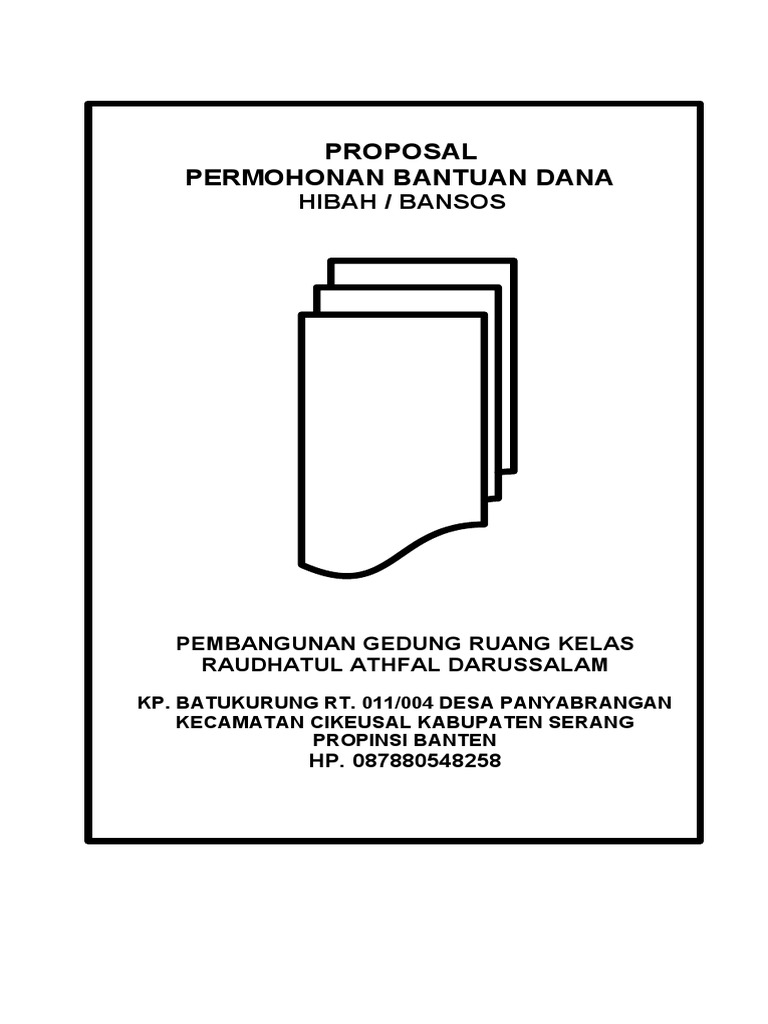 1652537999712-Proposal Bantuan Dana Hibah Atau Bansos (Converted) | PDF