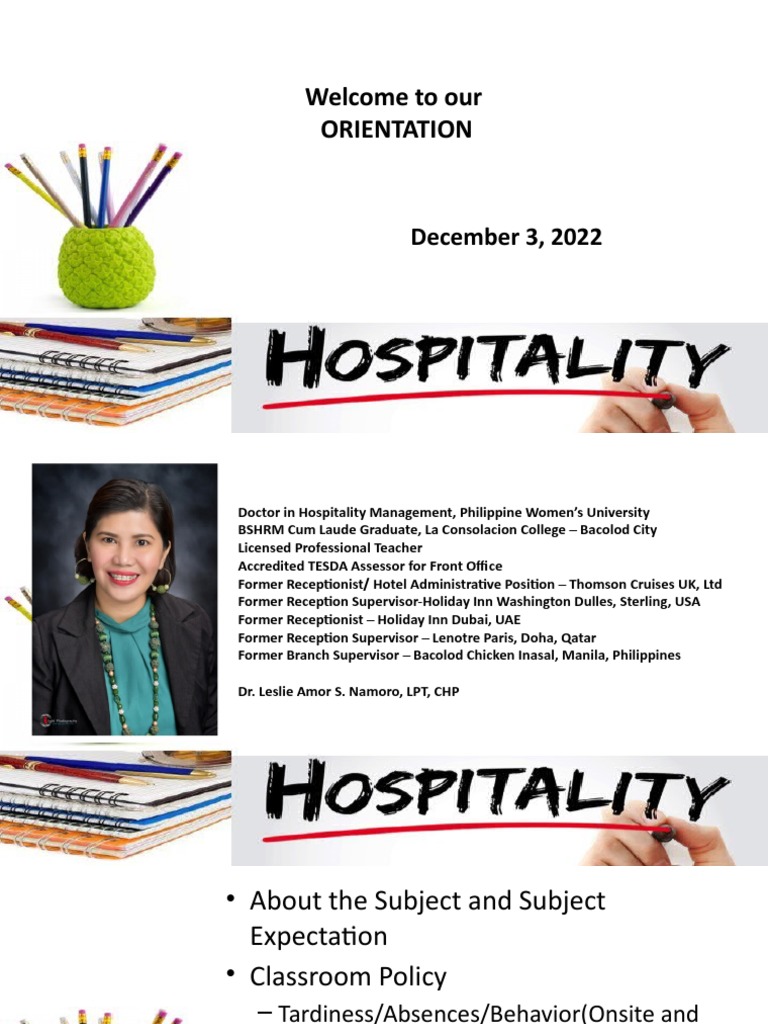 Classroom Orientation Qwe | PDF