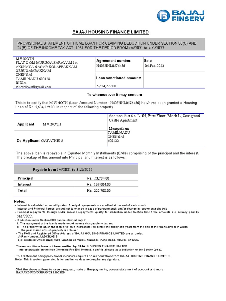 ProvisionalInterestCertificate H403HHL0576456 | PDF | Loans | Interest