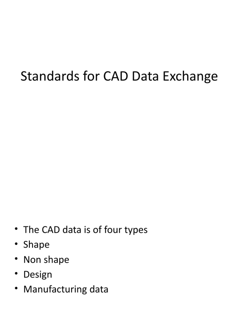 Lect Standard For Data Exch Pdf Computer Aided Design Computing 