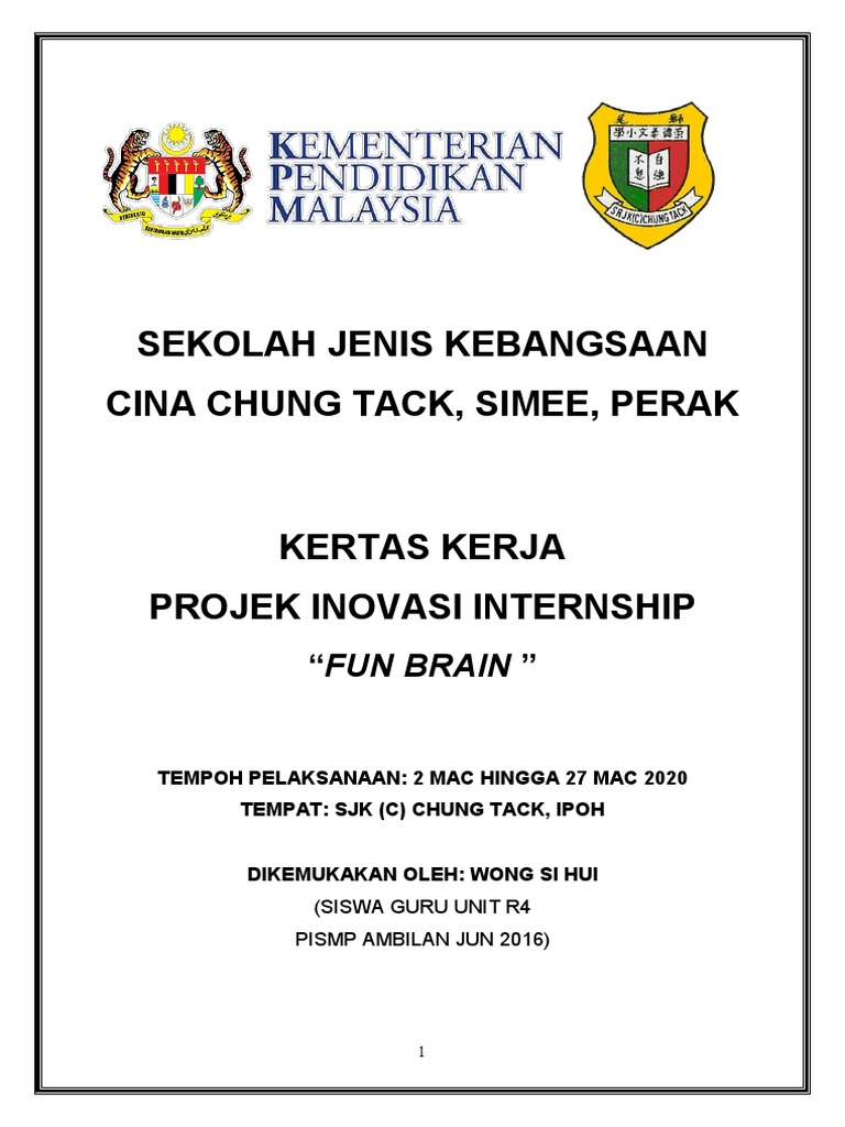 Sample Kertas Kerja Projek Inovasi Pdf