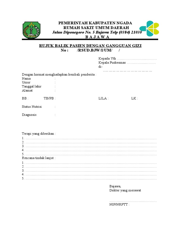 Rujuk Balik Pasien | PDF | Kesehatan Holistik