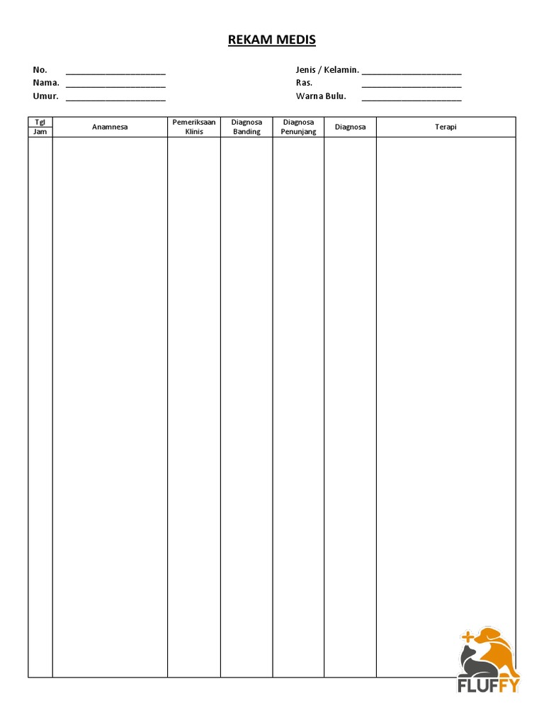 REKAM MEDIS Hewan | PDF | Kesehatan Holistik | Sains & Matematika