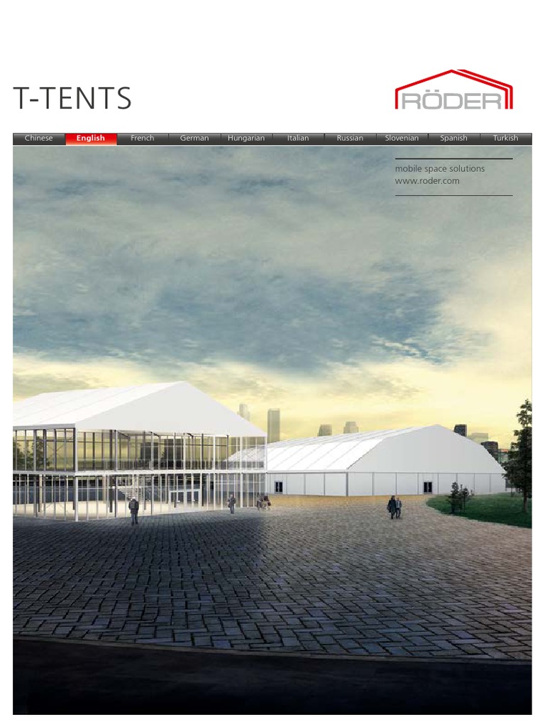 Roeder Brochure T-TENTS | PDF | Length | Tent