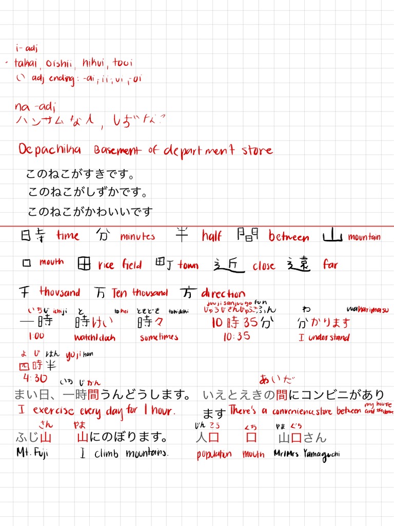 Japanese NOTES | PDF